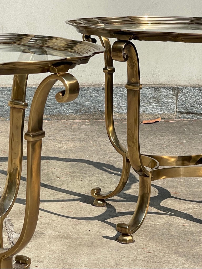 Brass Table Attributed to Versace from the 70s For Sale at 1stDibs
