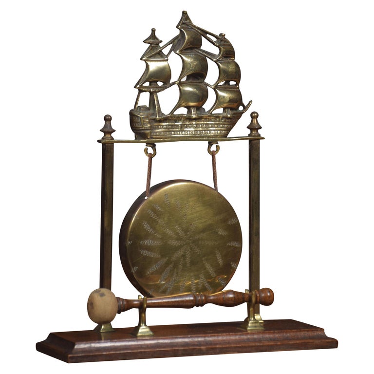 Brass Table Gong at 1stDibs