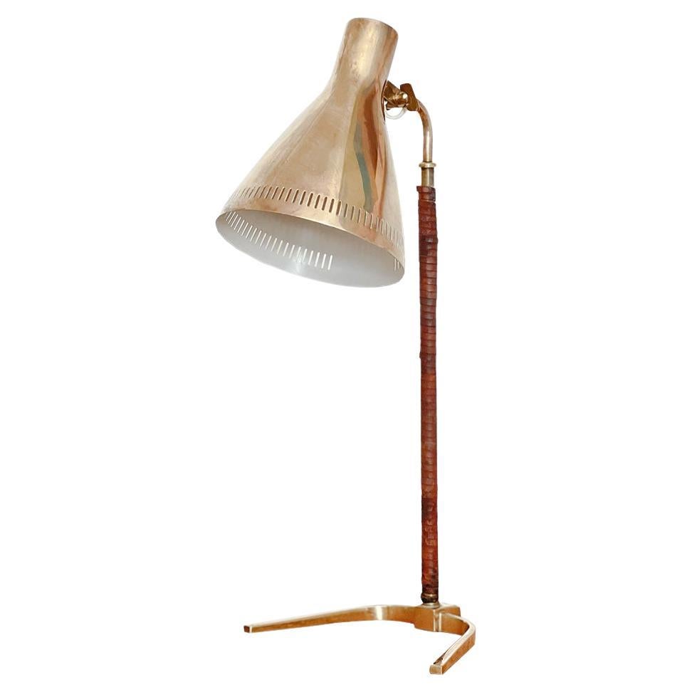 1950s Model EV-46 Perforated Brass Finnish Table Lamp for Itsu at 1stDibs