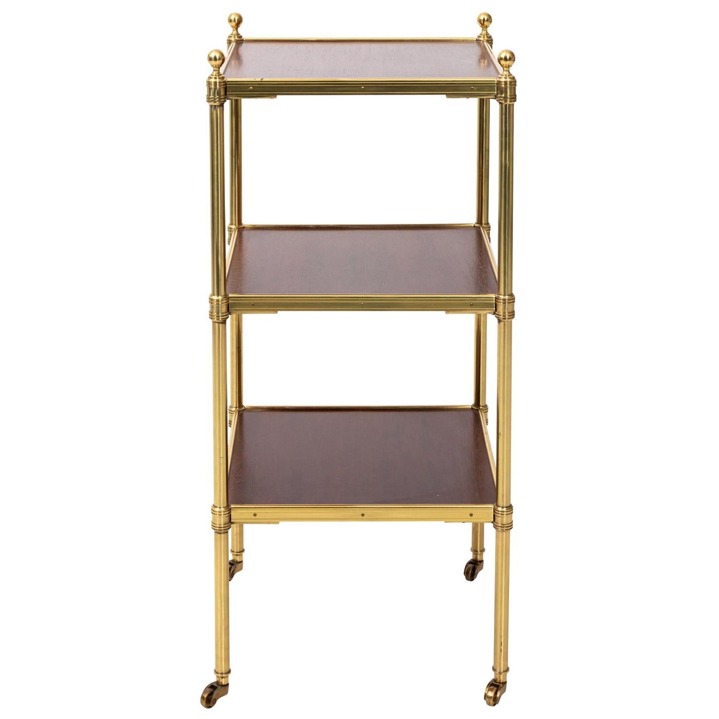 Italian Brass Etagere at 1stdibs