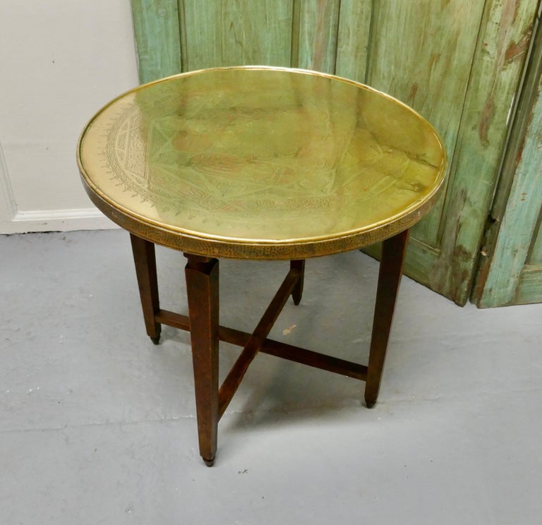 Brass Top Coffee Table or Occasional Table For Sale at 1stDibs
