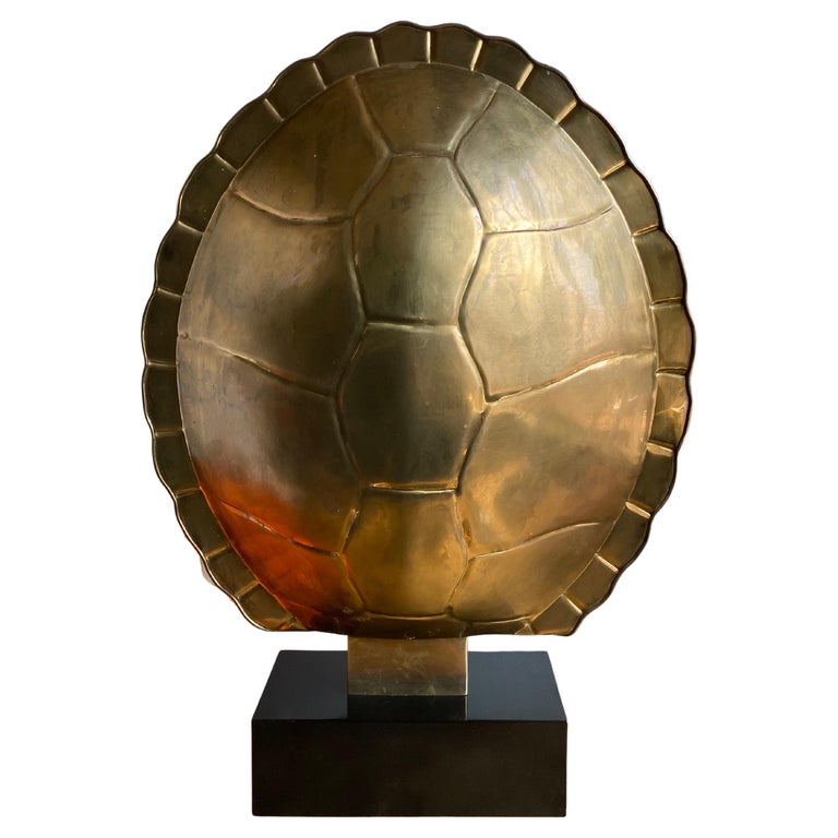 Brass Tortoise / Turtle Shell Lamp For Sale at 1stDibs
