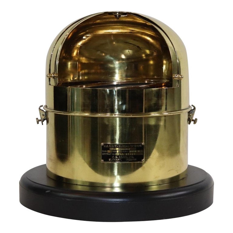 Brass U.S. Navy Binnacle Compass at 1stDibs | us navy compass, binnacle ...