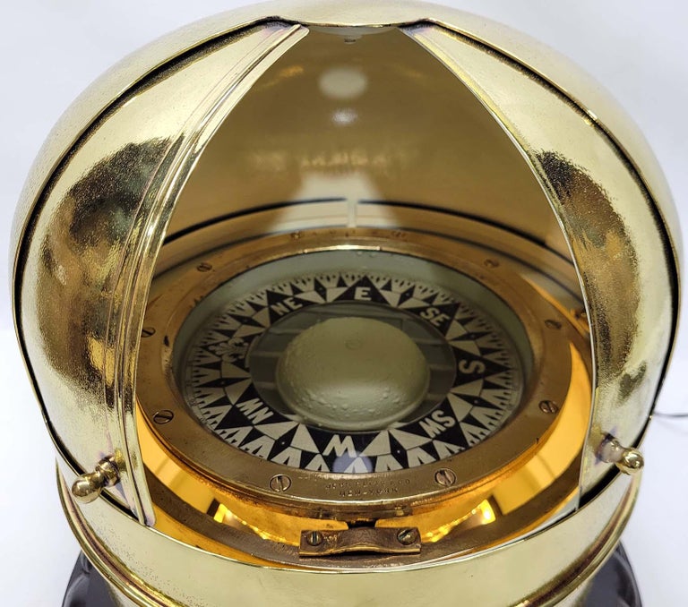Brass US Navy Boat Binnacle For Sale at 1stDibs