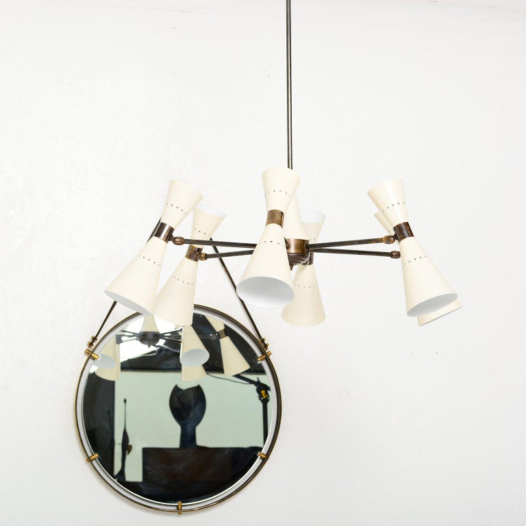Brass Wall Hanging Mirror AMBIANIC For Sale at 1stDibs | brass hanging ...