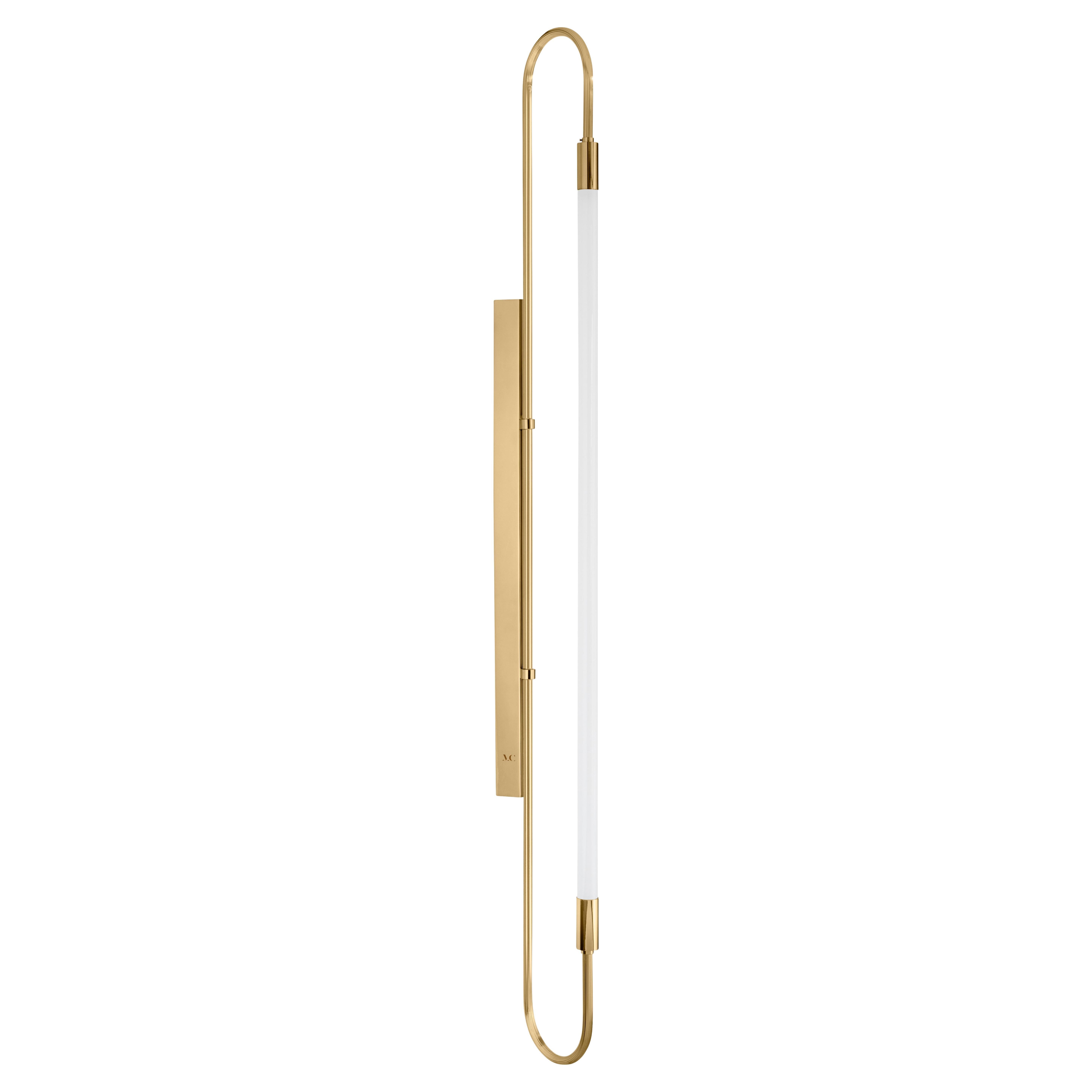 Pair of Back and Brass Wall Lamps Neon Double 170 by Magic Circus ...