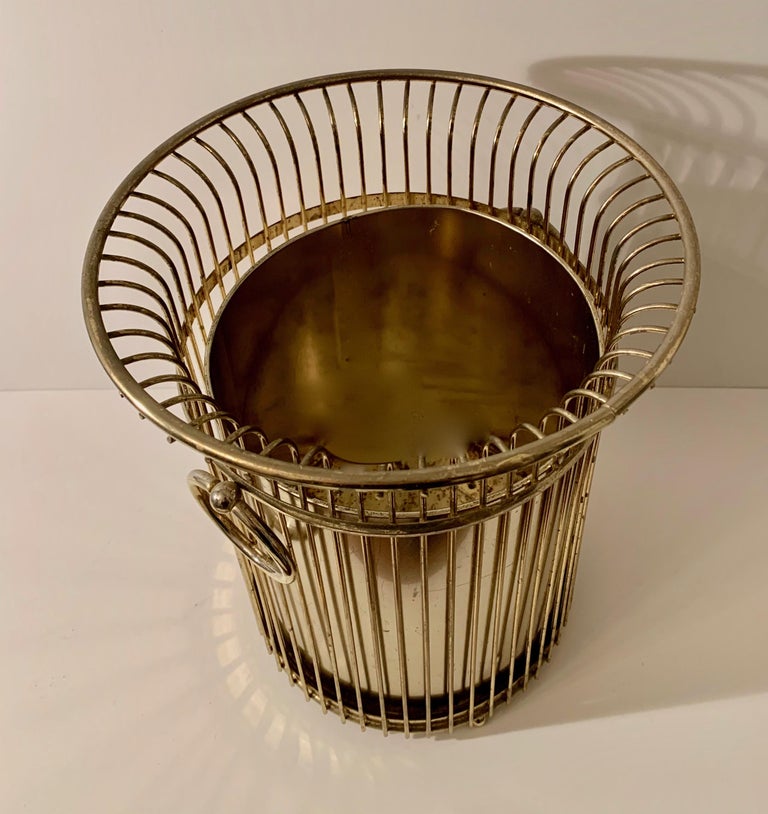 Brass Waste Can at 1stDibs