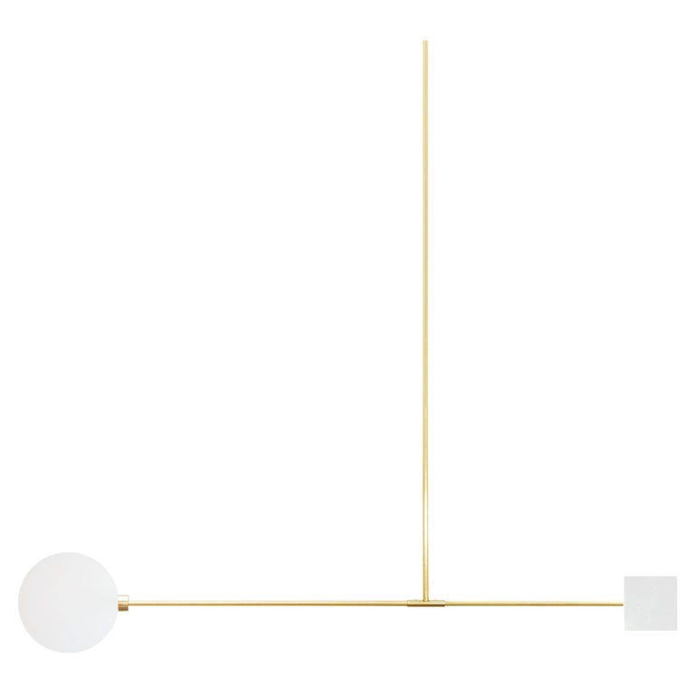 Brass/White Marble Linea Quad Light by Atris For Sale at 1stDibs