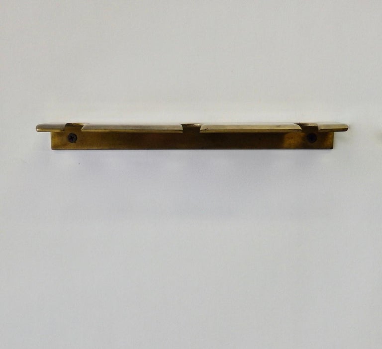Brass with Wrought Iron Wall Hanging Fireplace Tools at 1stDibs | wall ...