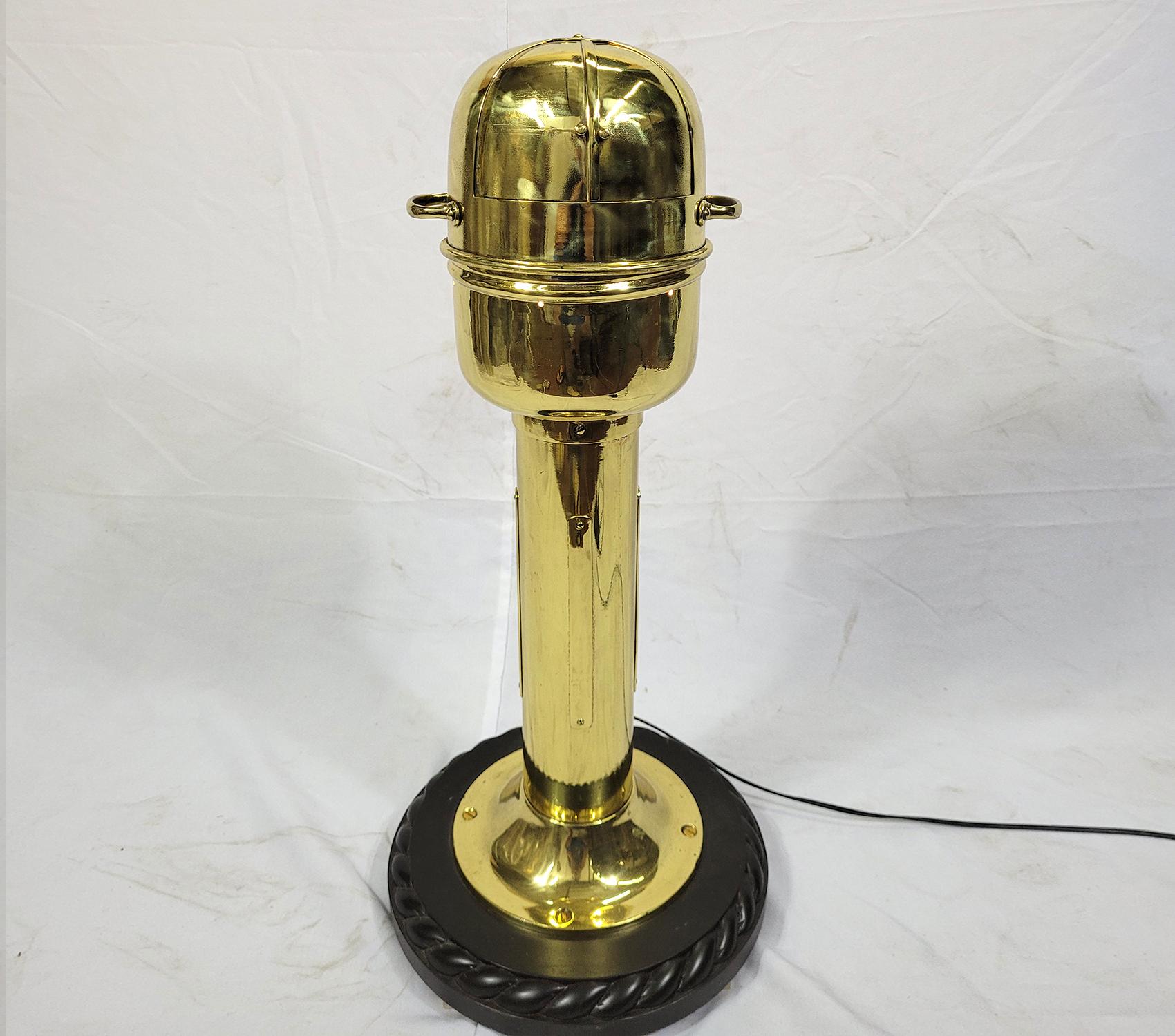 Brass Yacht Binnacle on Pedestal For Sale at 1stDibs
