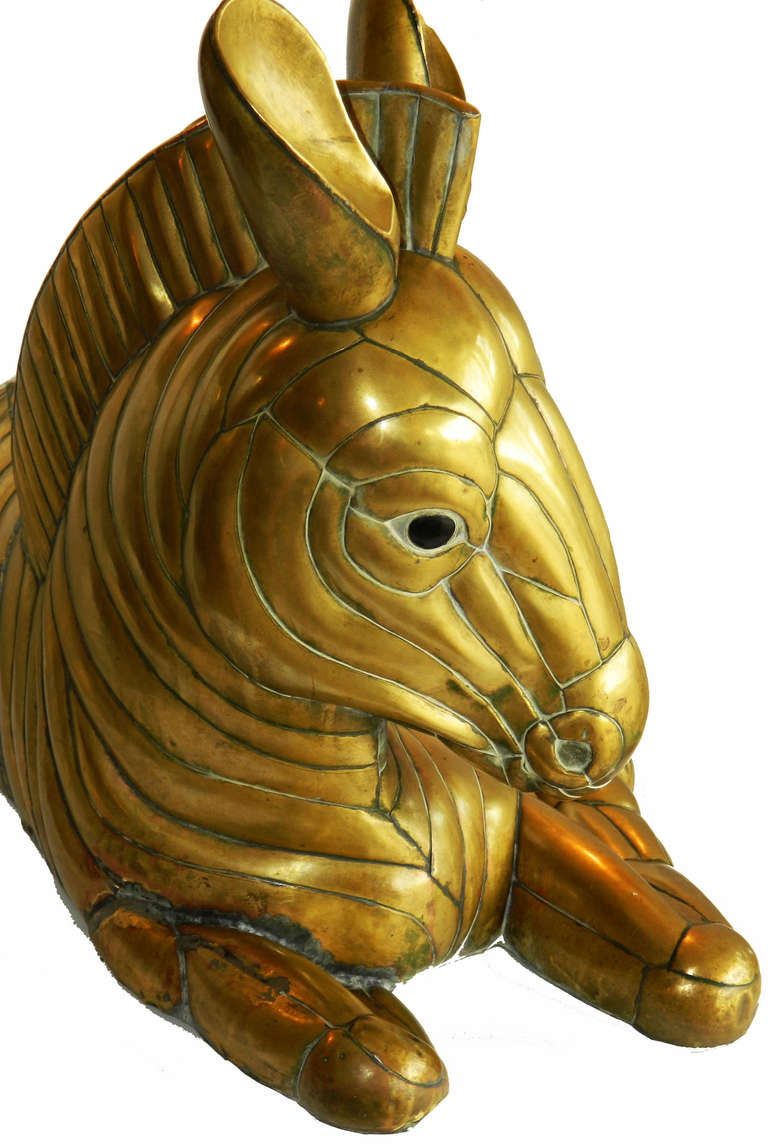 Brass Zebra by Sergio Bustamante at 1stDibs