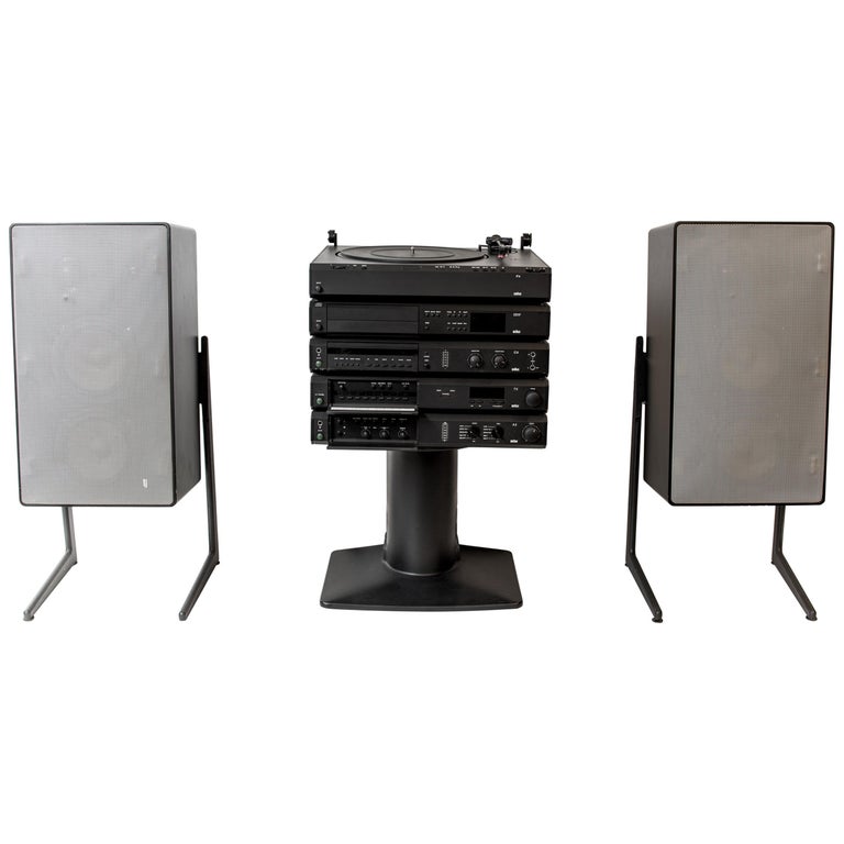 Braun Atelier Hifi and Speakers System, Dieter Rams, 1980 at 1stDibs