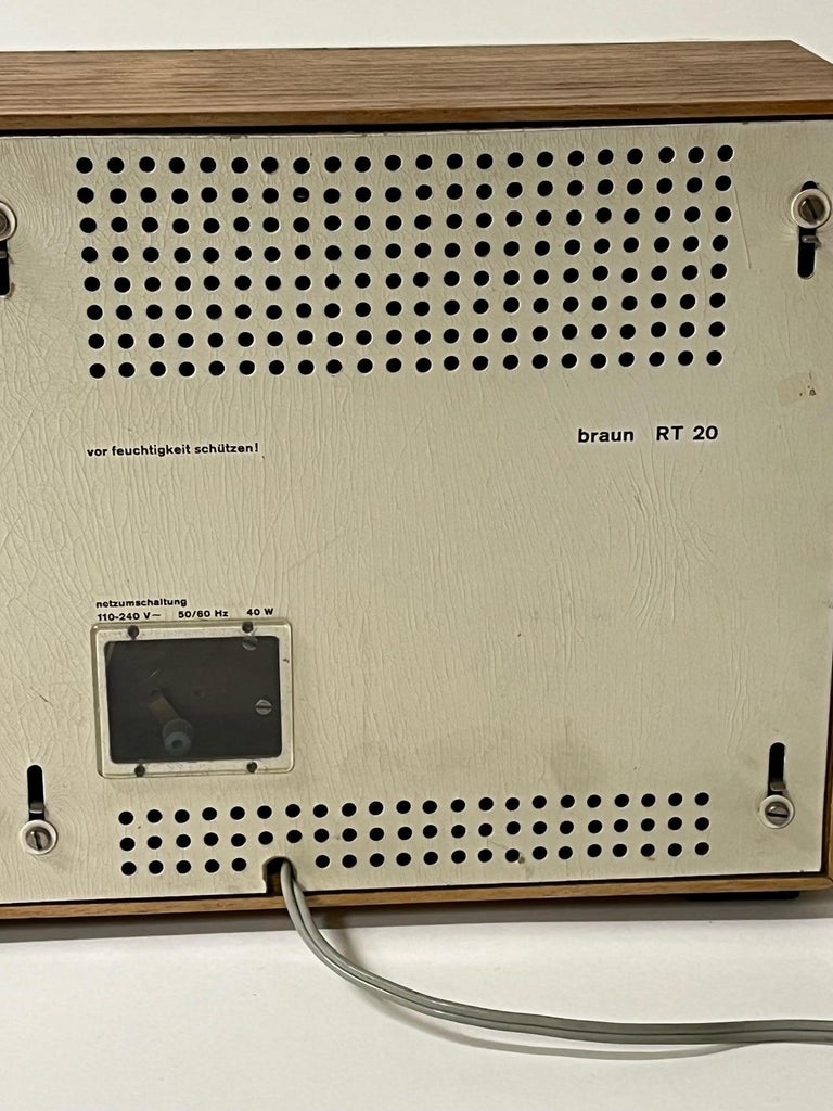 Braun RT 20 Dieter Rams Radio For Sale at 1stDibs