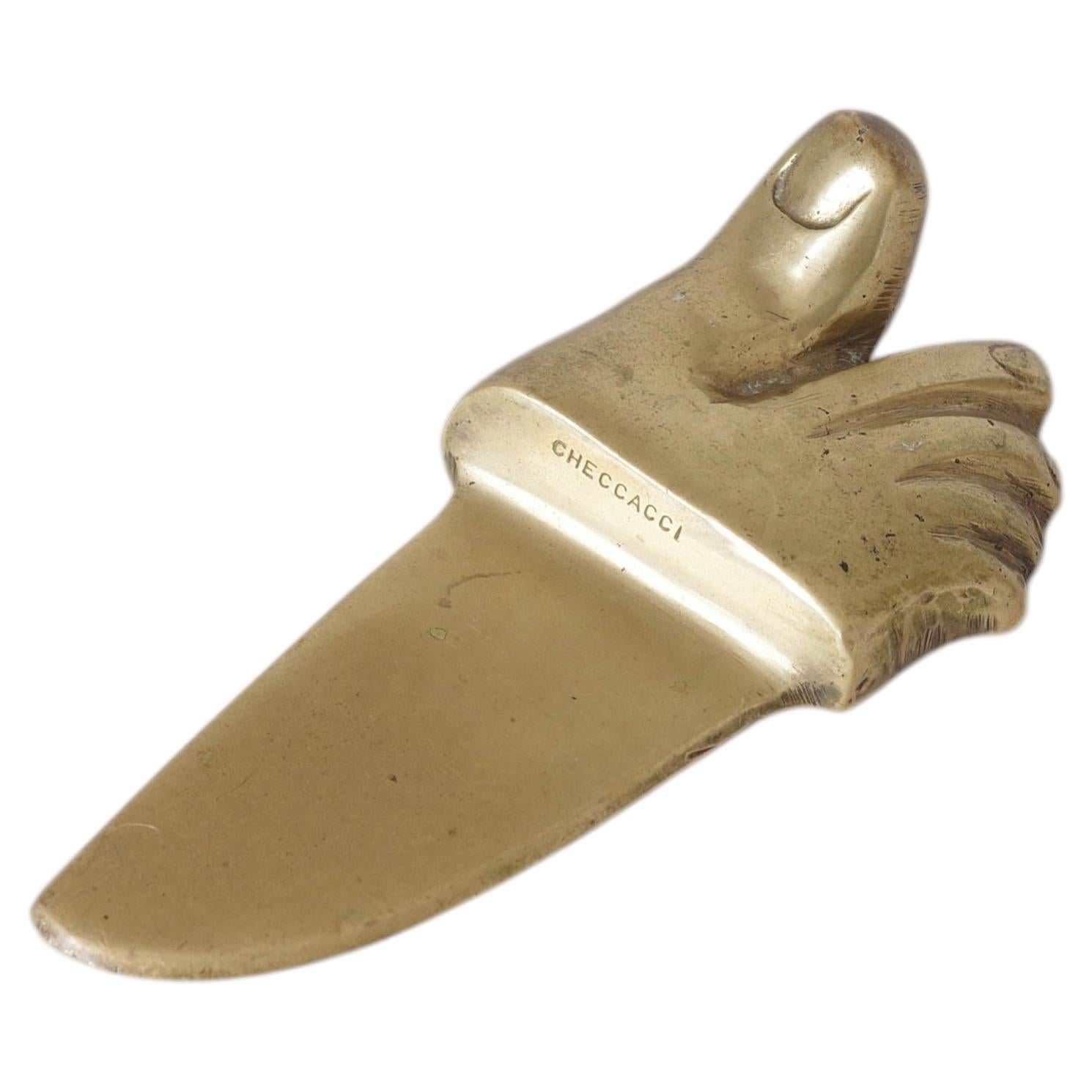 Brazilian 80's Bronze Letter Oppener by Pietrina Checcacci For Sale at ...