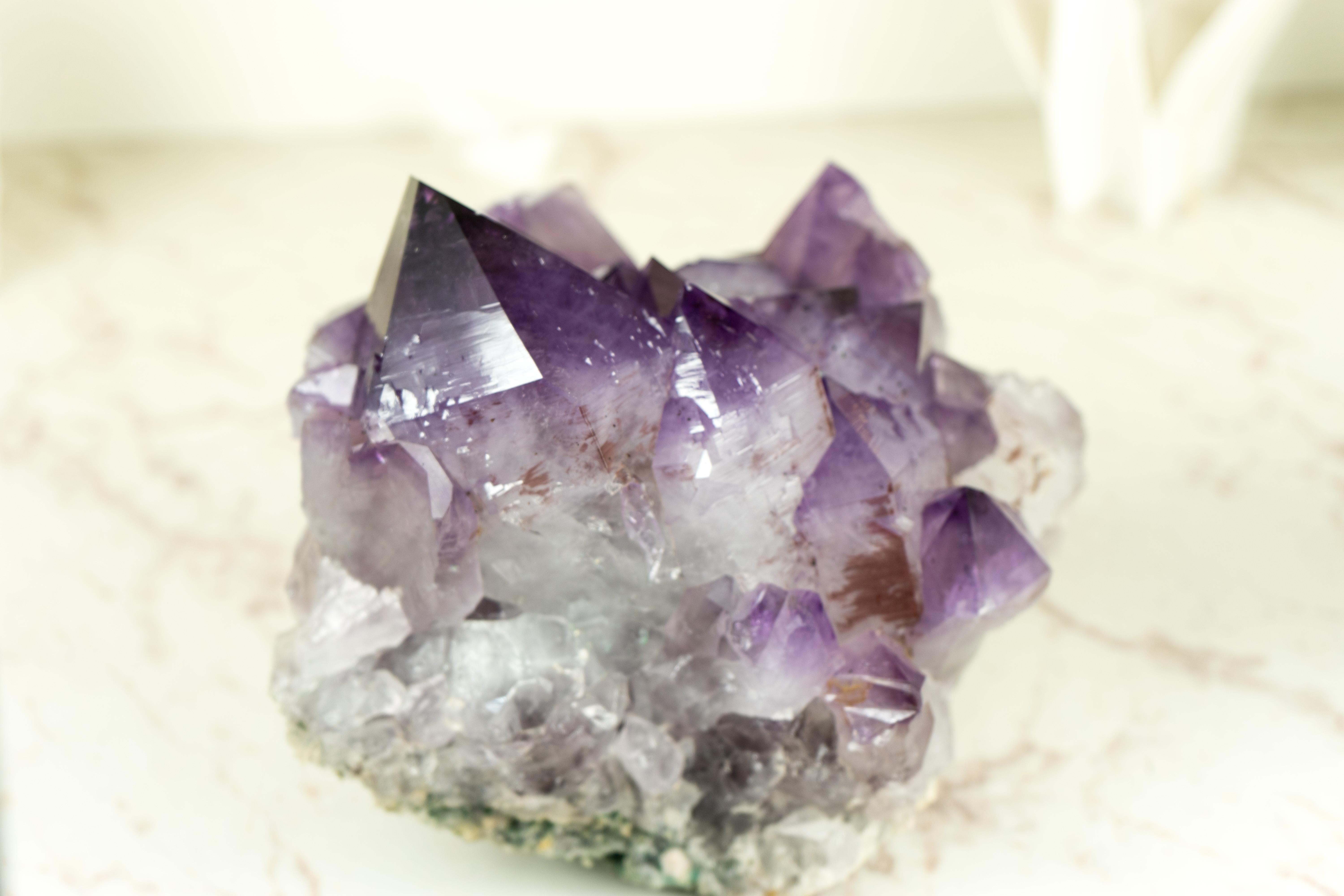 Brazilian Amethyst Cluster with Aaa Deep Purple Amethyst Druzy For Sale ...