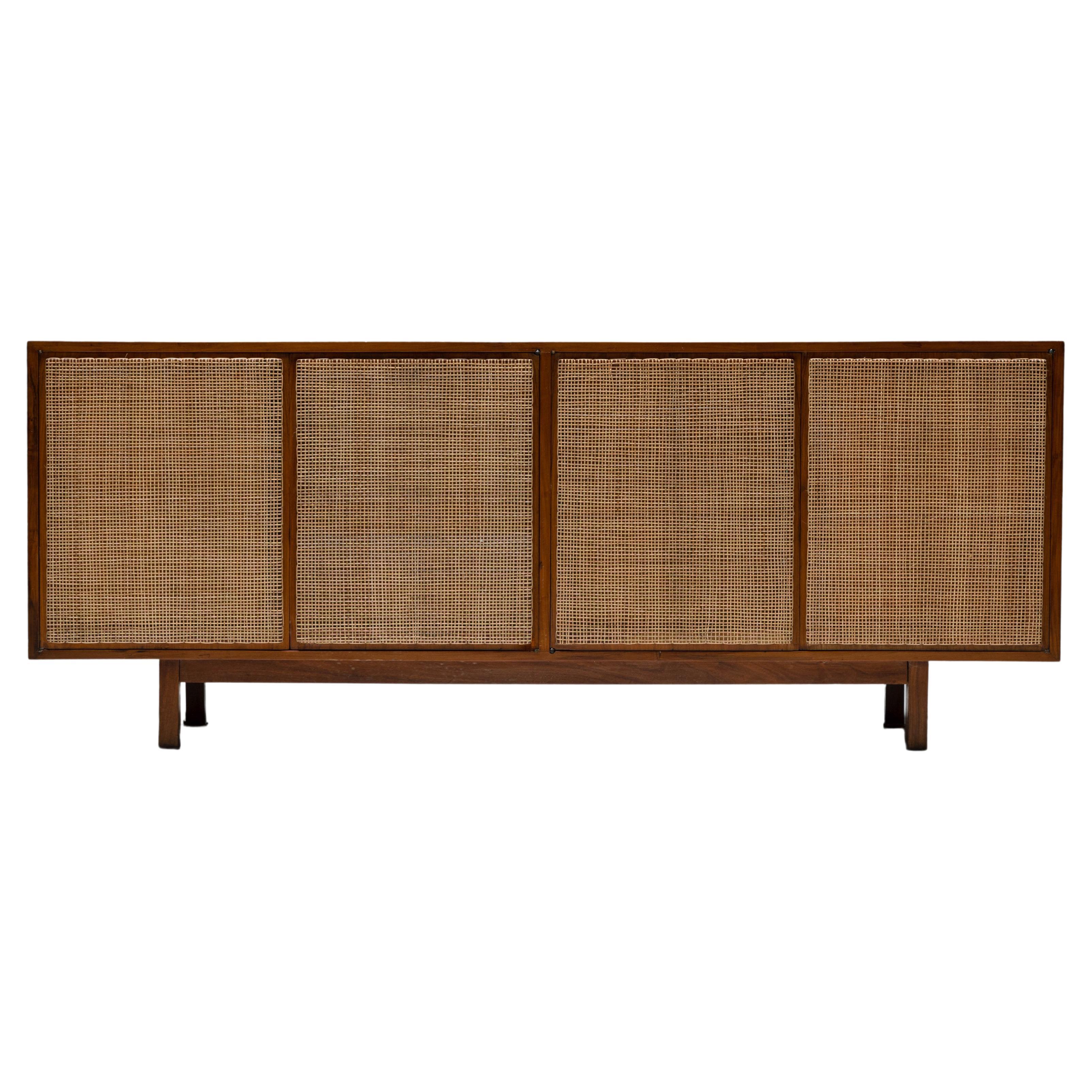 Brazilian Caviuna and Cane Sideboard, 1960s For Sale at 1stDibs