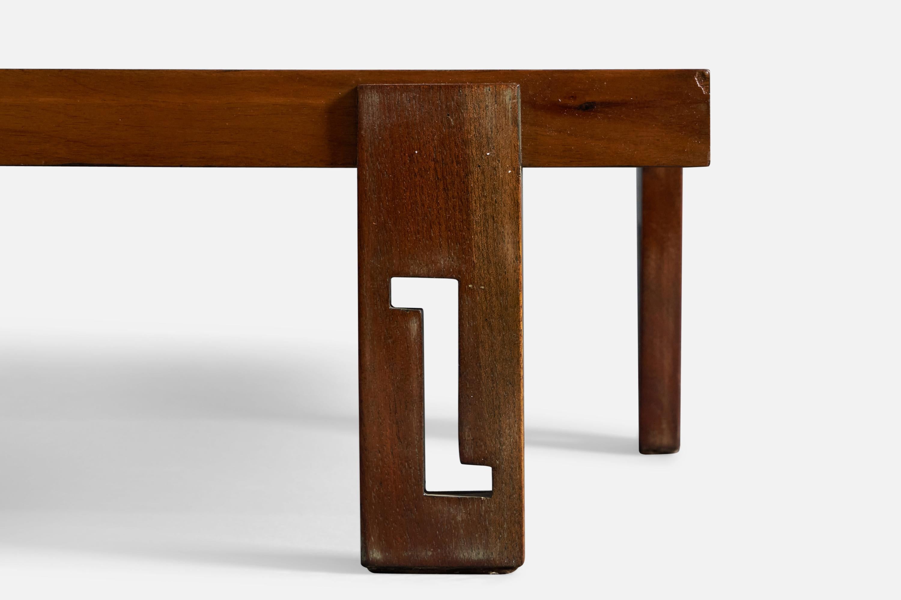 Brazilian Designer, Coffee Table, Rosewood, Brazil, 1950s For Sale at ...