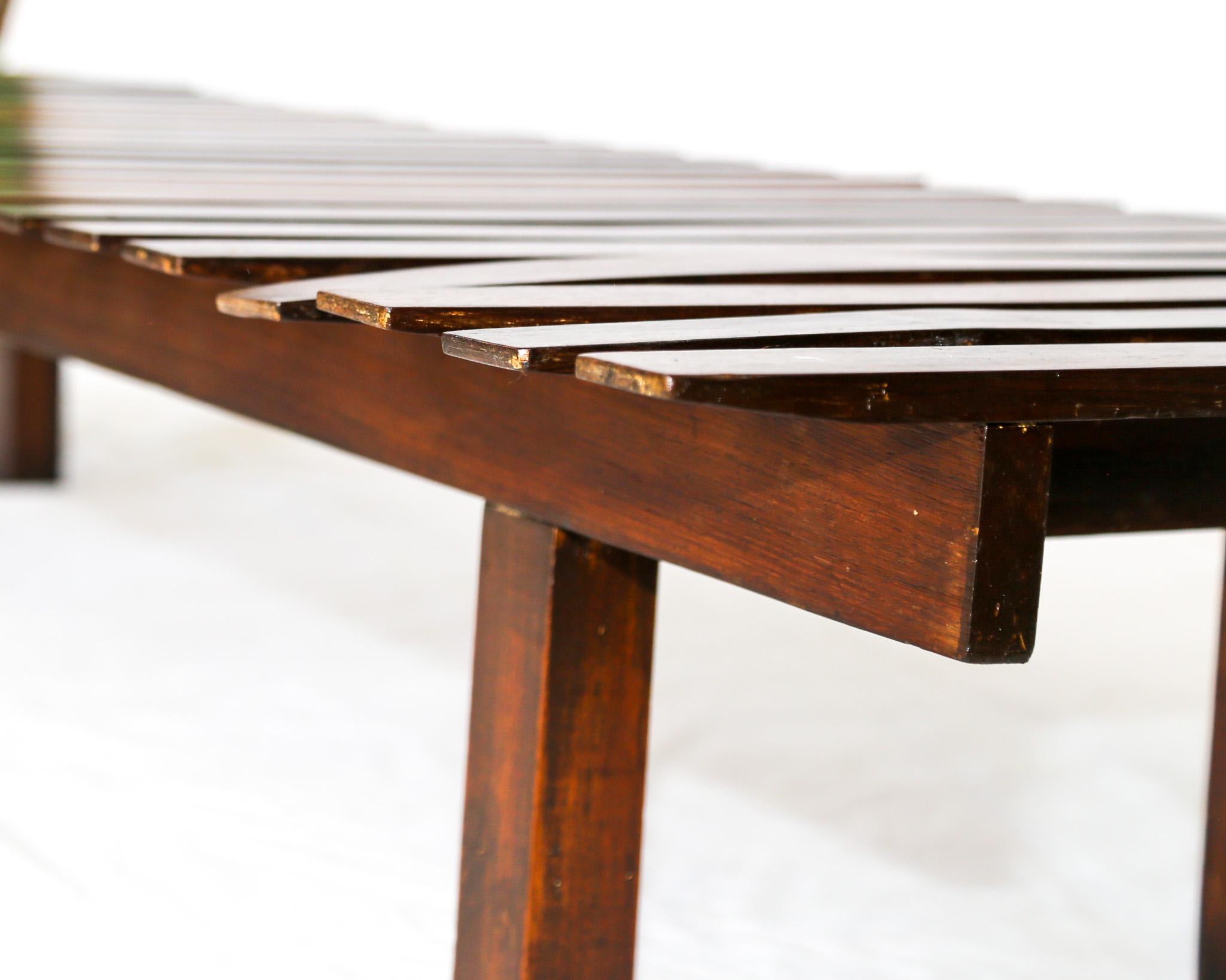 Brazilian Mid-Century Modern Bench in Hardwood, c. 1960’s For Sale at ...
