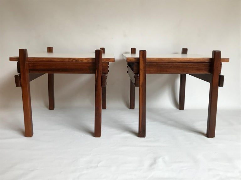 Brazilian Modern Architectural Jacaranda Tables For Sale at 1stDibs