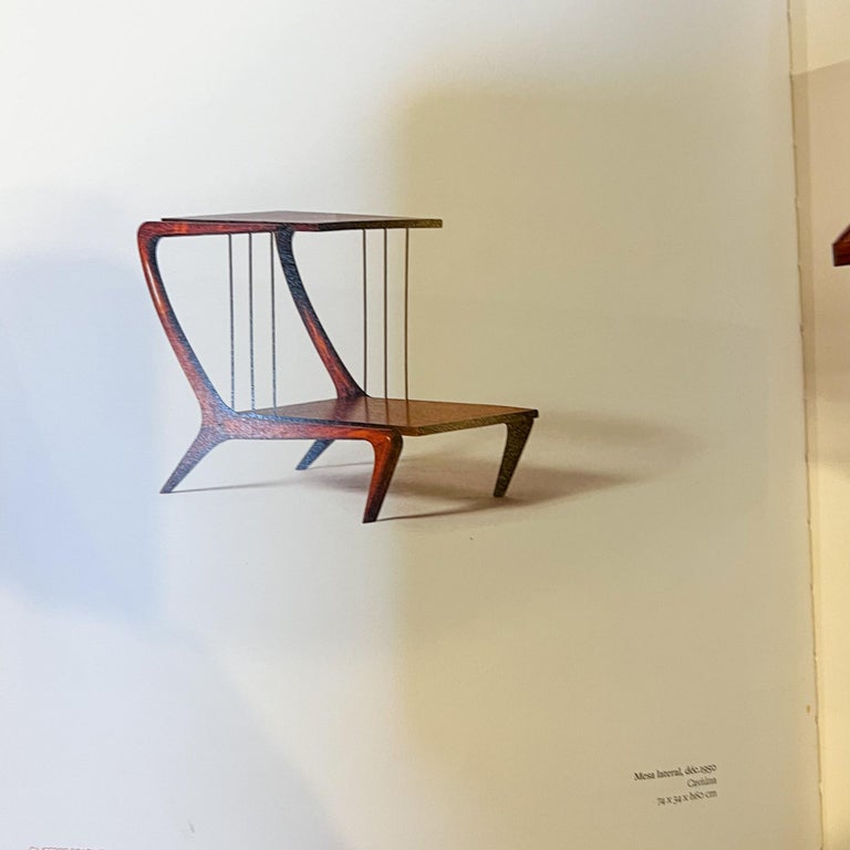 Brazilian Modern Bar or Side Table in Hardwood by G.Scapinelli, 1950s ...