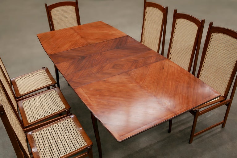 Brazilian Modern Dining Table in Caviuna Hardwood, 1960s, Brazil For ...
