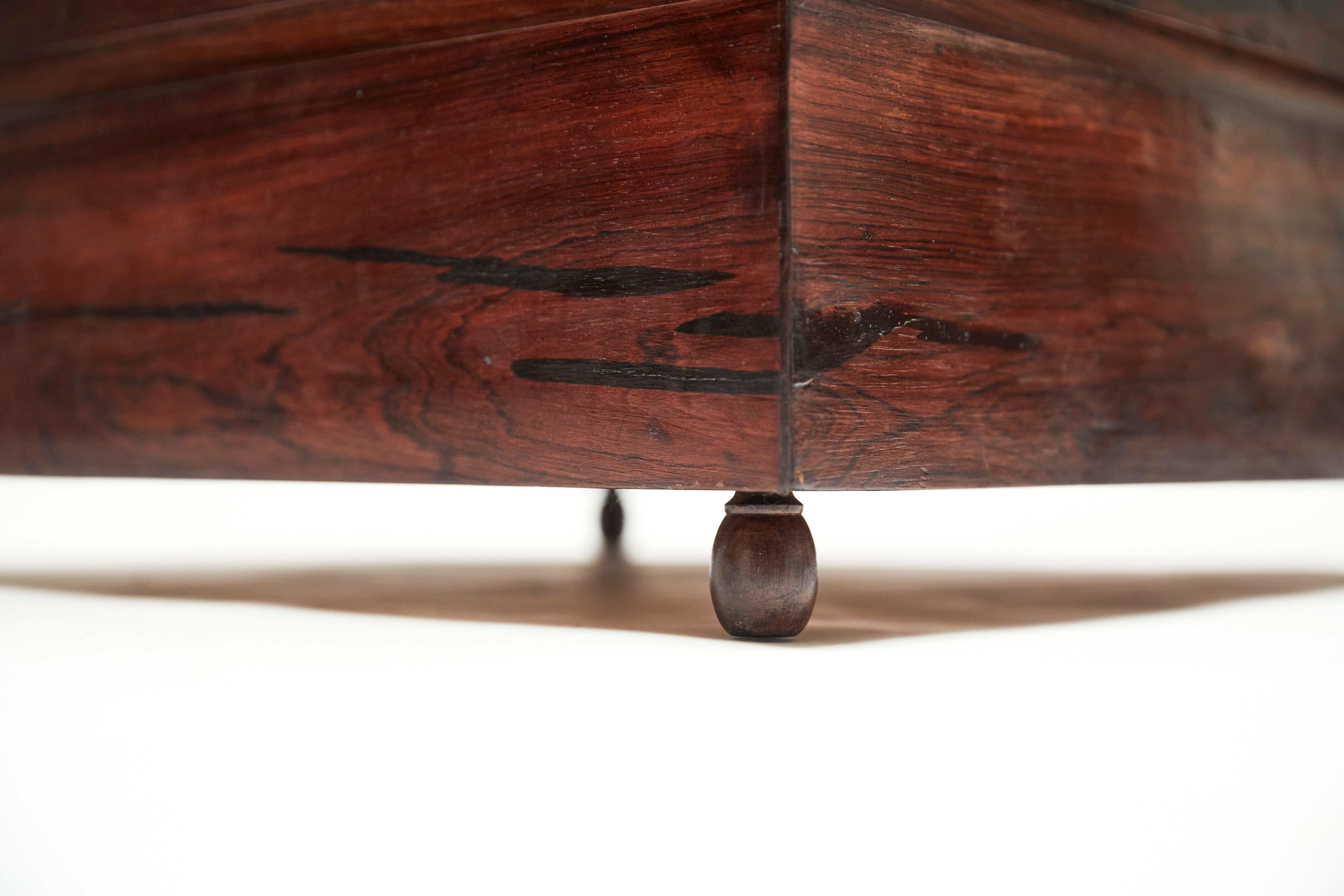 Brazilian Modern Stool/Trunk in Hardwood and White linen by Celina ...