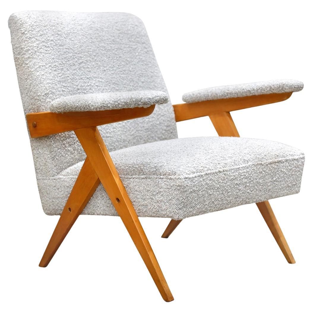 1950s Brazilian Modern Armchairs in Hardwood and Black Leather by ...