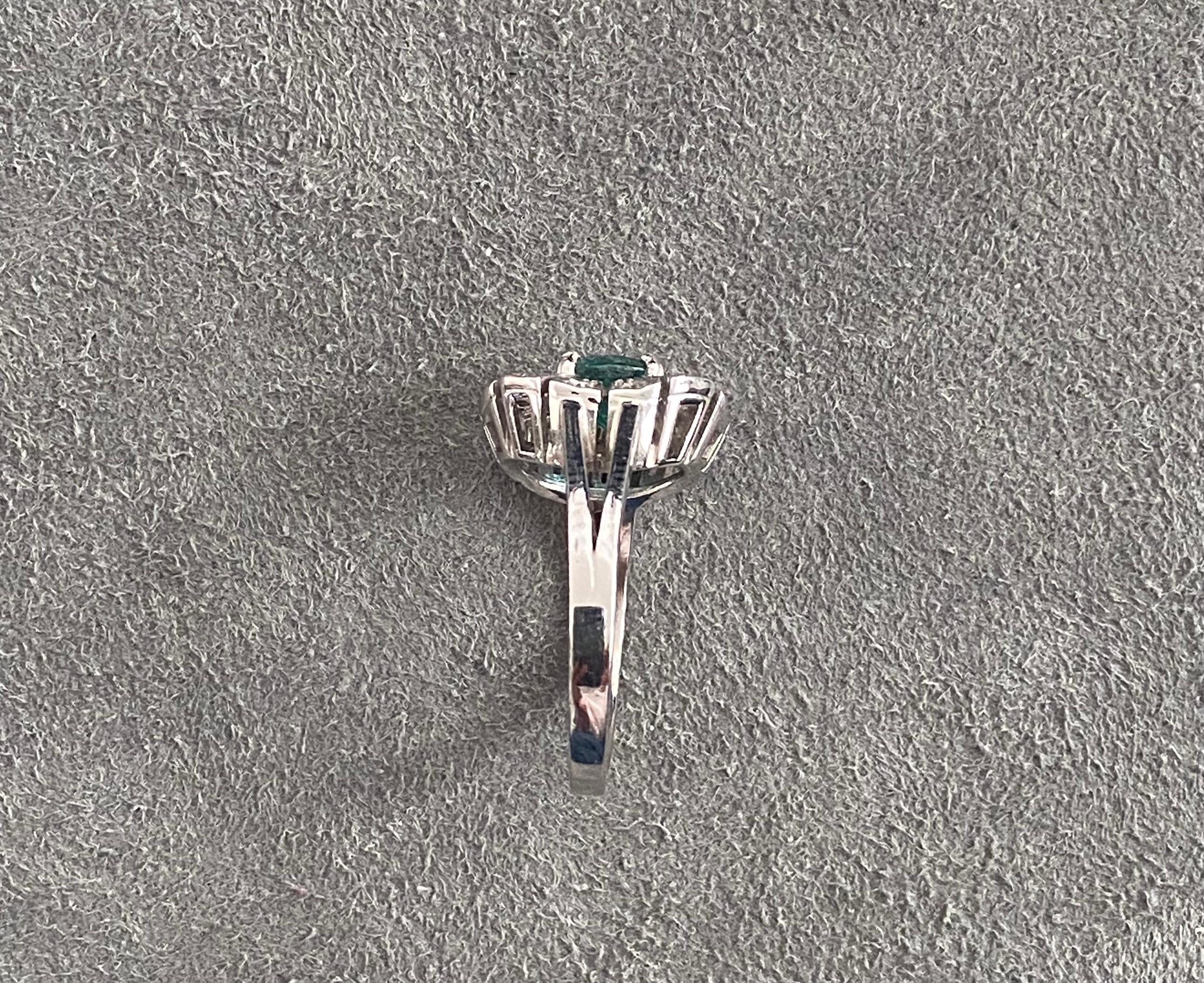 Brazilian Paraiba and Diamond Ring For Sale at 1stDibs