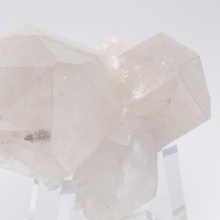 Brazilian Quartz Cluster Natural Form in Acrylic Base For Sale at 1stDibs