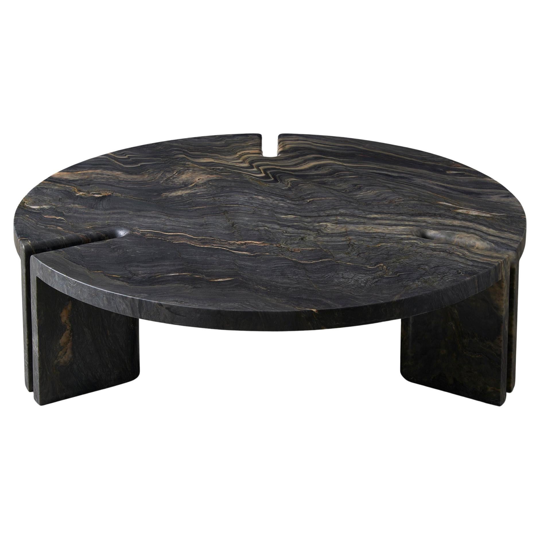 Brazilian Modern Large Round Coffee Table at 1stDibs