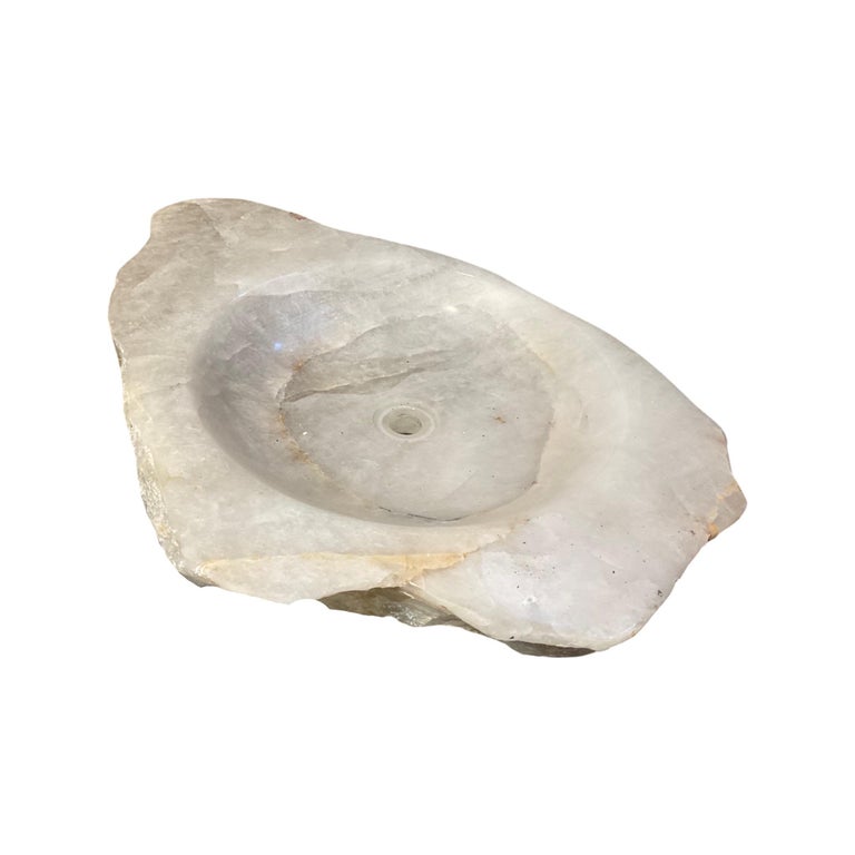 Brazilian Rock Crystal Sink Bowl For Sale at 1stDibs