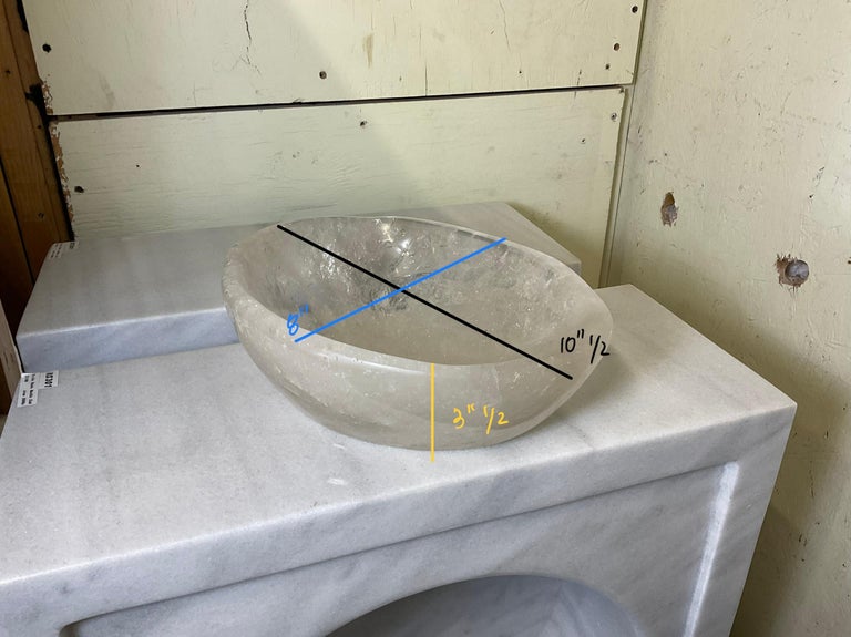 Brazilian Rock Crystal Sink Bowl For Sale at 1stDibs