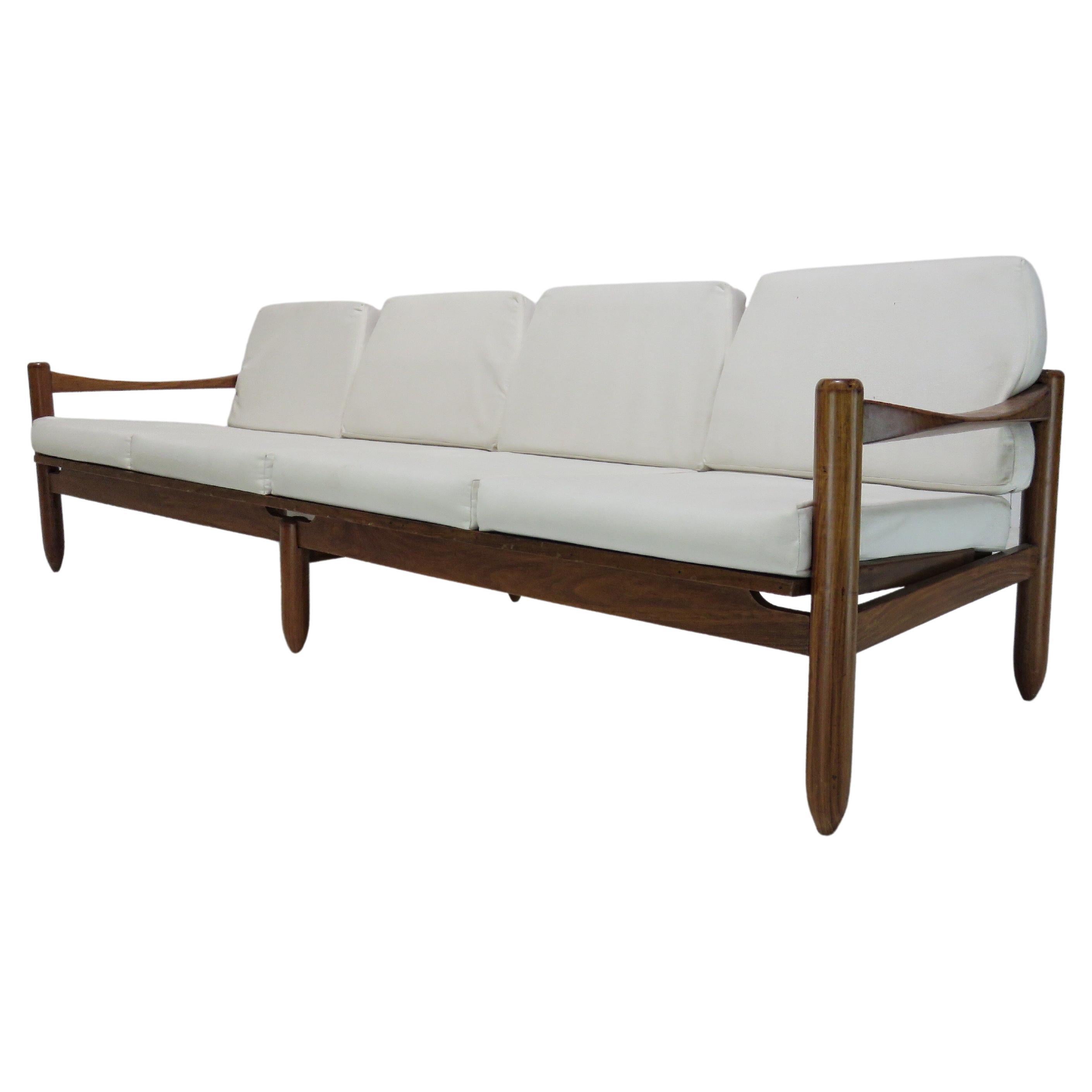 Brazilian Rosewood Sofa by Liceu de Arte e Officios For Sale at 1stDibs
