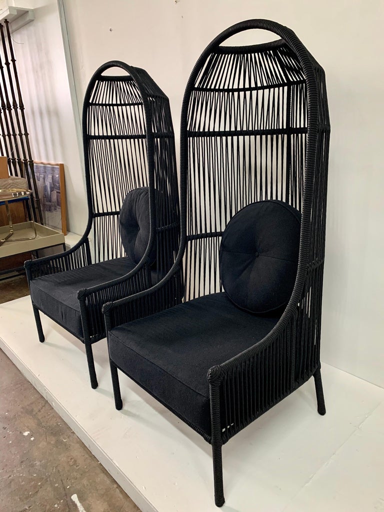 Brazilian Woven Nautical Rope Cocoon Chairs, Pair at 1stDibs | nautical ...