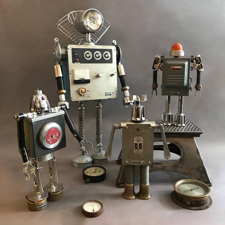 Breaker Robot Sculpture By Bennett Robot Works at 1stDibs