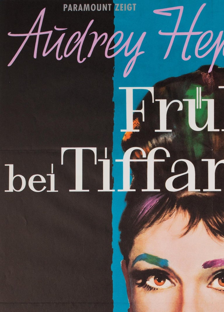Breakfast at Tiffany's 1962 German A1 Film Poster, Peltzer For Sale at ...