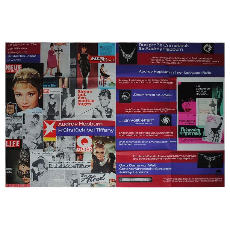 Breakfast At Tiffany's, Unframed Poster, 1961 For Sale at 1stDibs