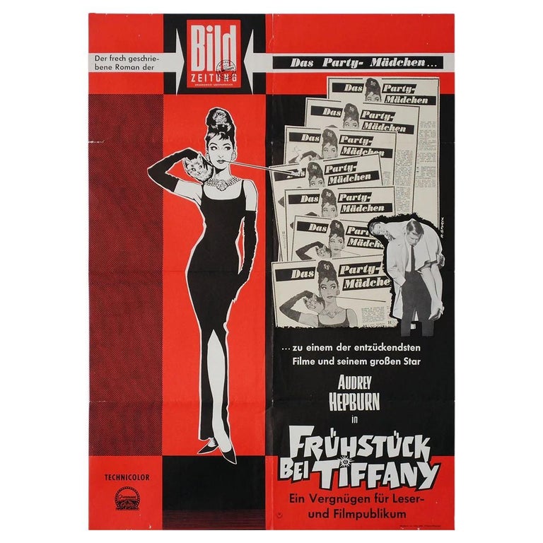 Breakfast At Tiffany's, Unframed Poster, 1961 For Sale at 1stDibs