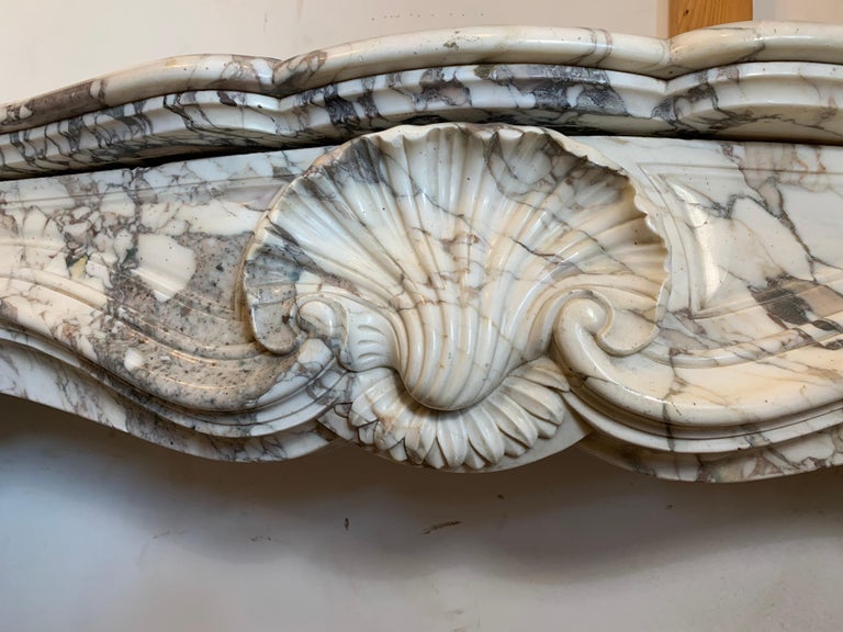 18th Century Breche Marble Fireplace from Italy For Sale at 1stDibs