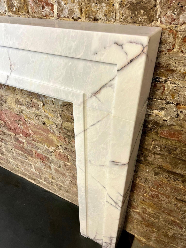 Breche Violette Marble Fireplace Mantlepiece For Sale at 1stDibs