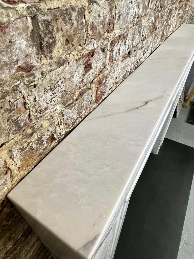 Breche Violette Marble Fireplace Mantlepiece For Sale at 1stDibs