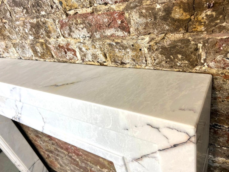 Breche Violette Marble Fireplace Mantlepiece For Sale at 1stDibs