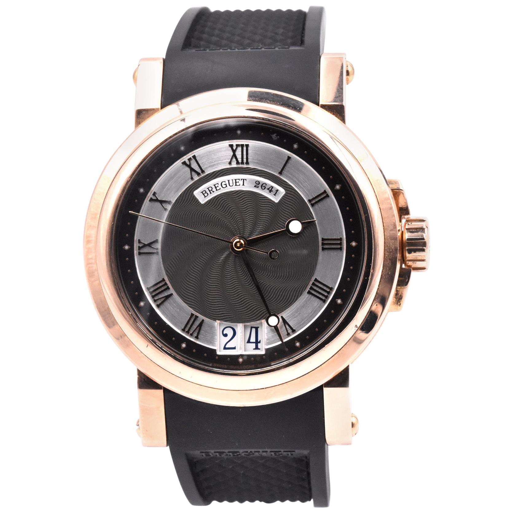 Breguet 18 Karat Rose Gold Marine For Sale at 1stDibs
