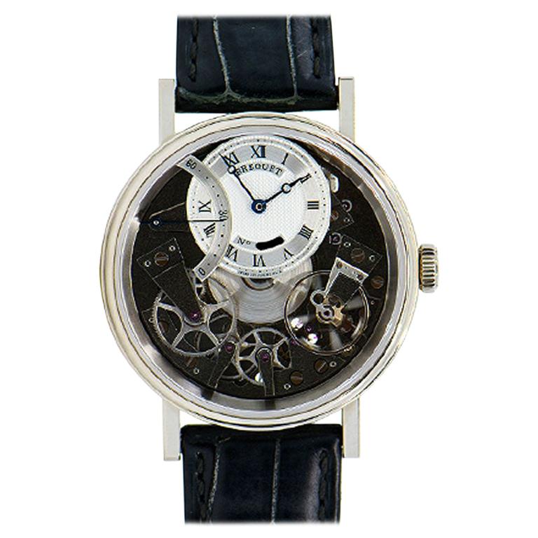 Breguet 7097 Tradition 18 Karat White Gold Automatic Watch, Retrograde ...