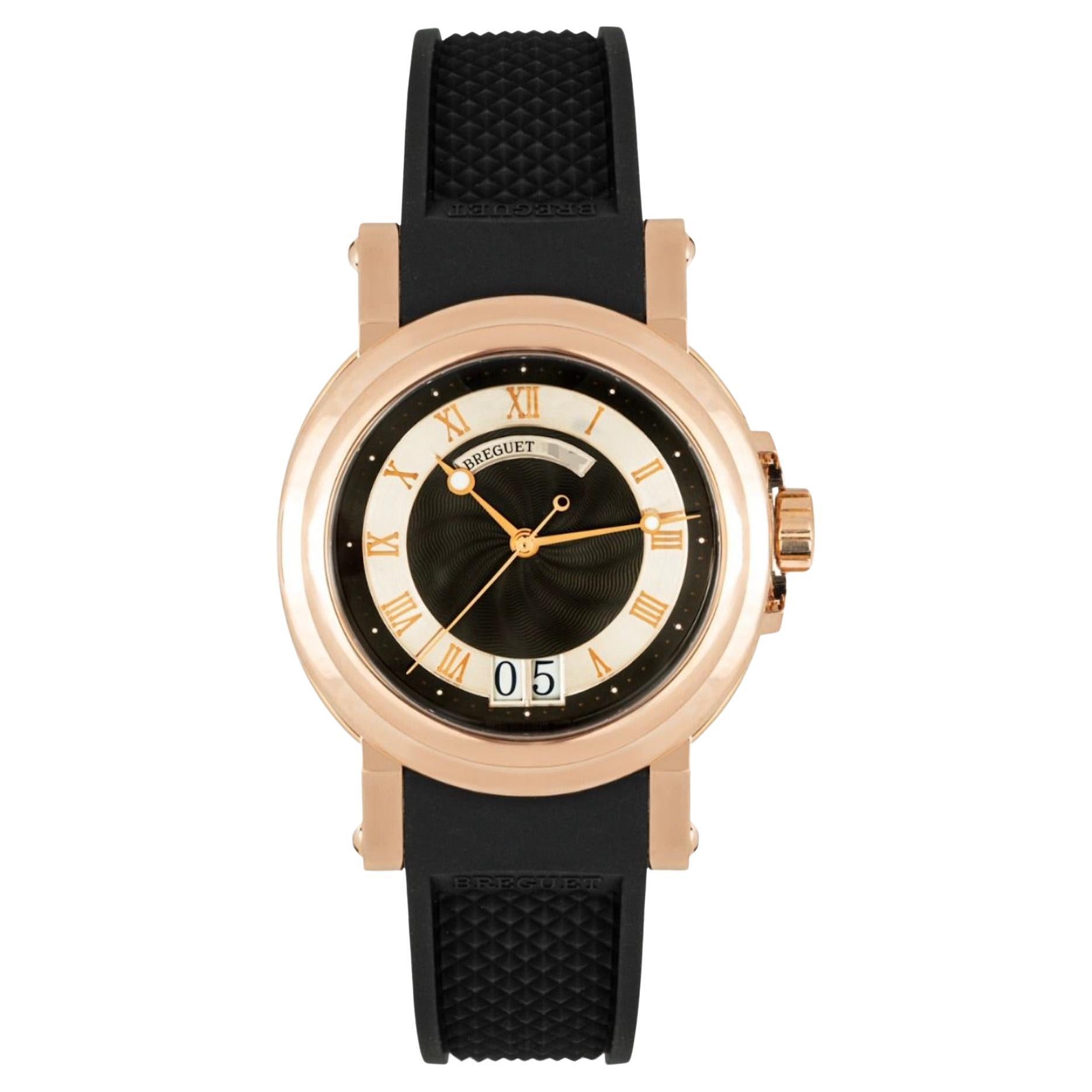 Breguet Marine Big Date Rose Gold Watch 5817BR/Z2/5V8 at 1stDibs