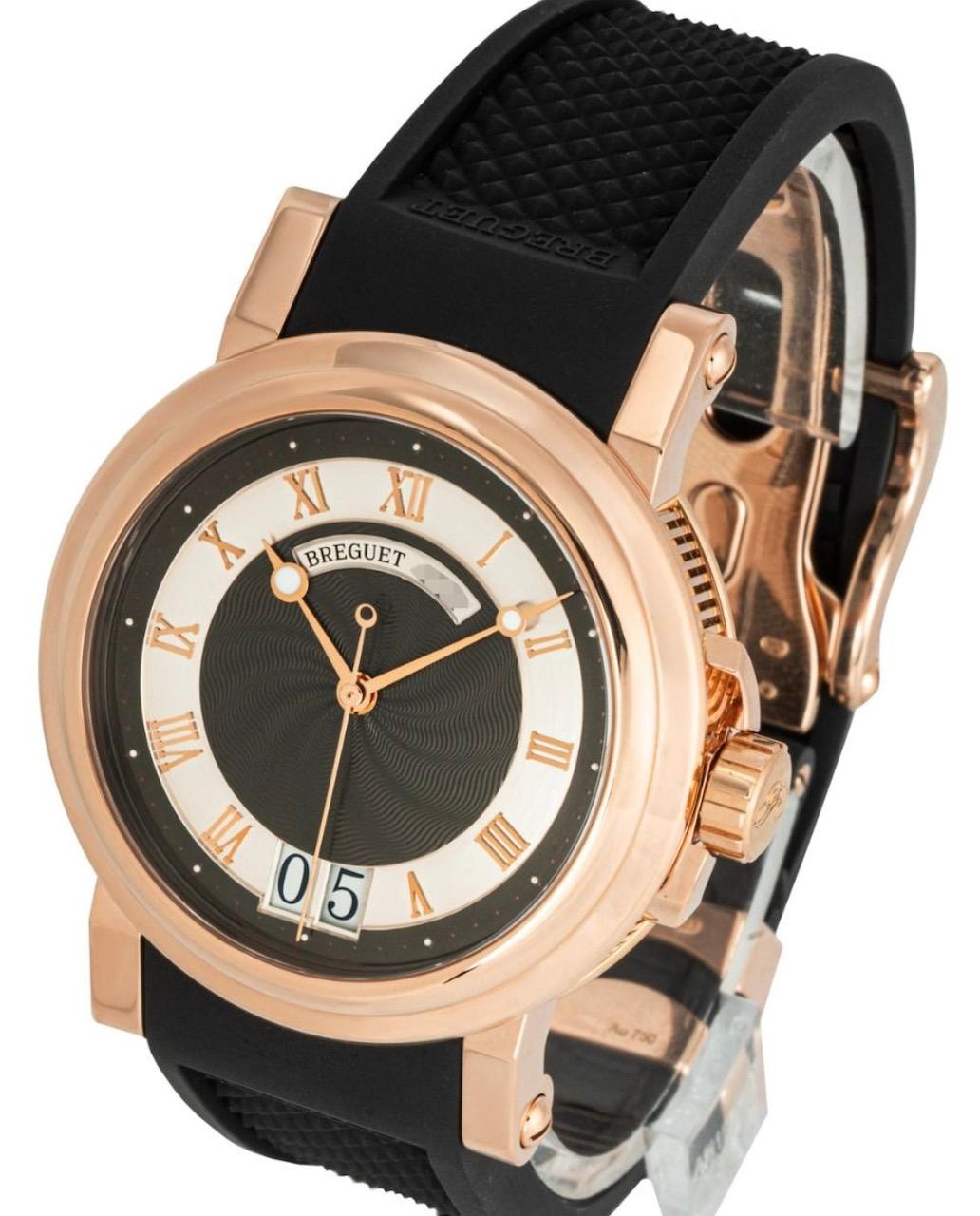 Breguet Marine Big Date Rose Gold Watch 5817BR/Z2/5V8 at 1stDibs