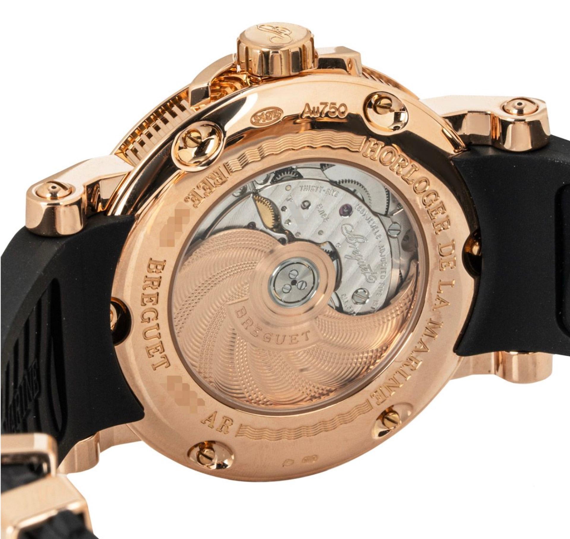 Breguet Marine Big Date Rose Gold Watch 5817BR/Z2/5V8 at 1stDibs