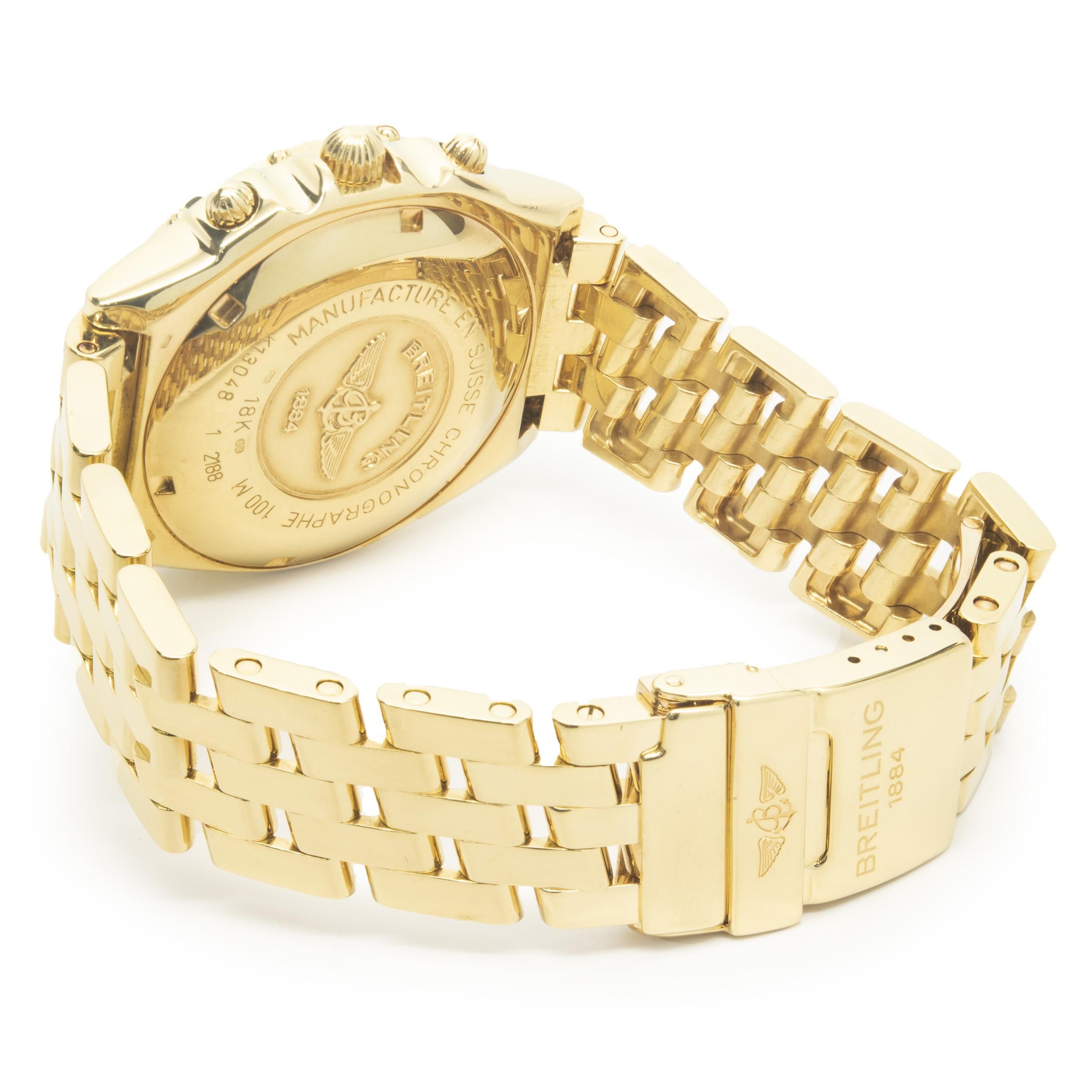 Breitling 18 Karat Yellow Gold Chronomat For Sale at 1stDibs ...