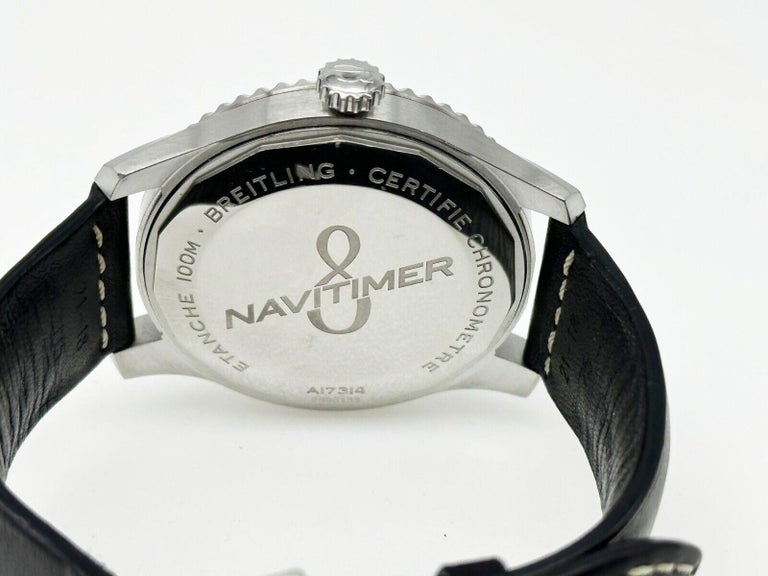 Breitling A17314 Navitimer 8 Stainless Steel Leather Band Box Paper ...