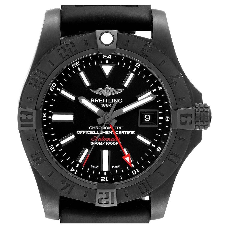 Breitling Aeromarine Chrono Avenger M1 Yellow Dial Titanium Watch ...